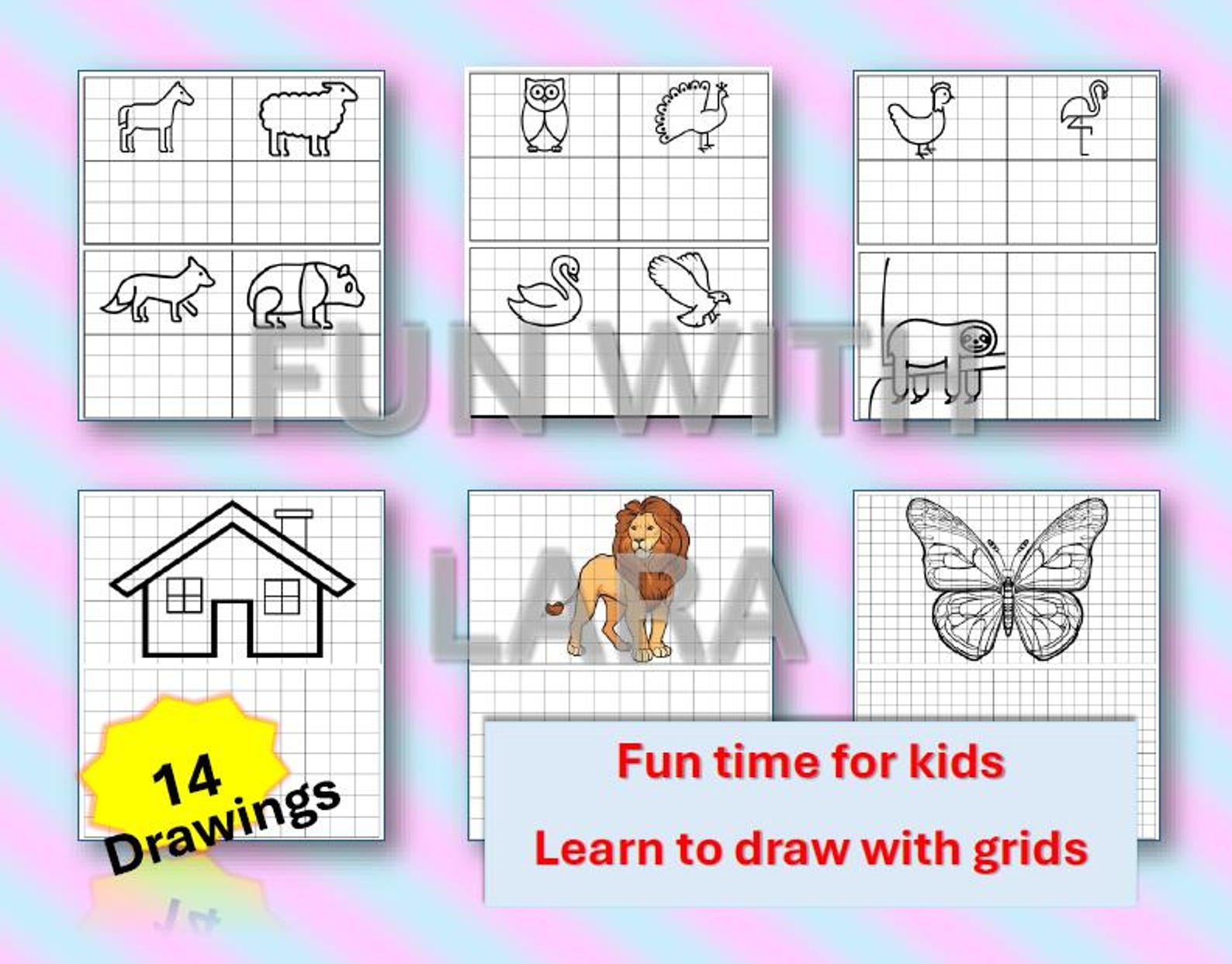 Learn Drawing for Kids, Activity Book, Instant Download, Digital - Etsy