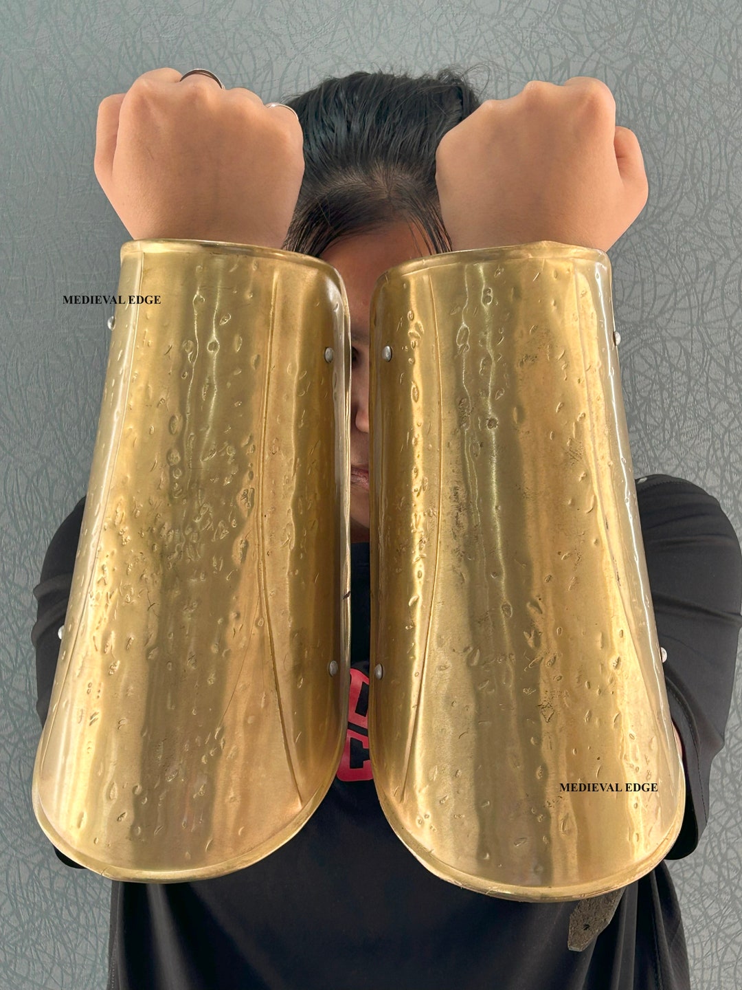 Spartan Arm Guard Set Medieval Armor One Size Armor Wearable - Etsy