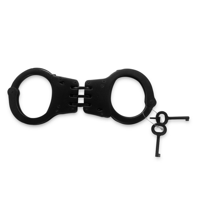 Carbon Steel Handcuff Hathkadi With 2 Keys for Theatre, Role Play ...