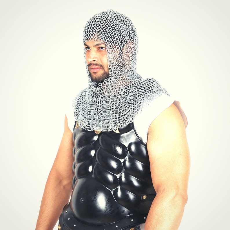 Chainmail Coif Zinc Butted Medieval Armour Chain-mail Hood - Etsy