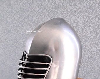 Superior Bar Grill Bascinet Helm for SCA Heavy List & Field Combat ...