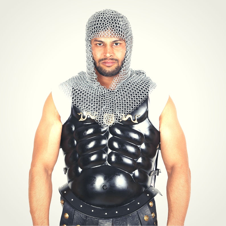 Chainmail Coif Zinc Butted Medieval Armour Chain-mail Hood - Etsy