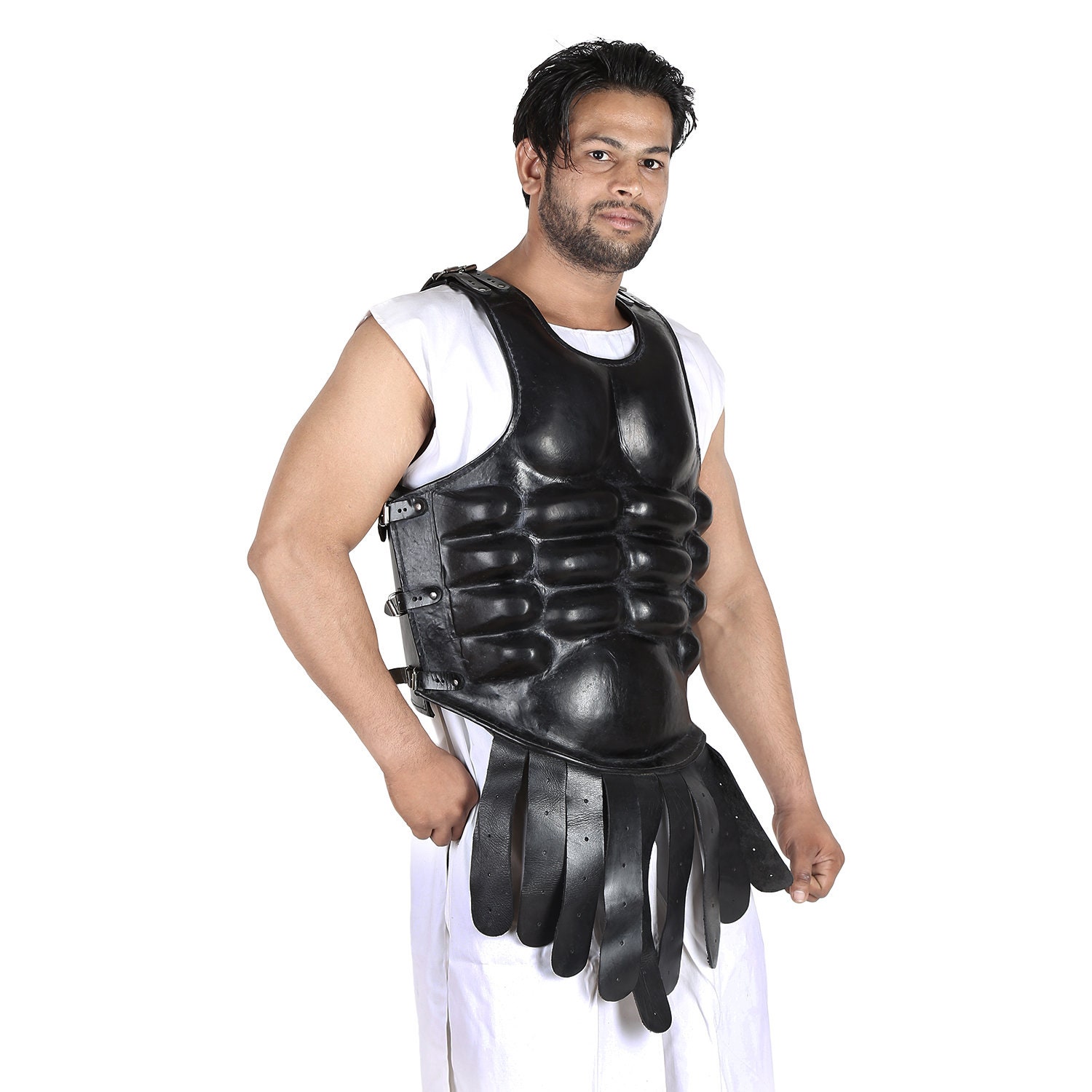Medieval Knight Genuine Leather Muscle Armor LARP SCA Armor Renaissance ...