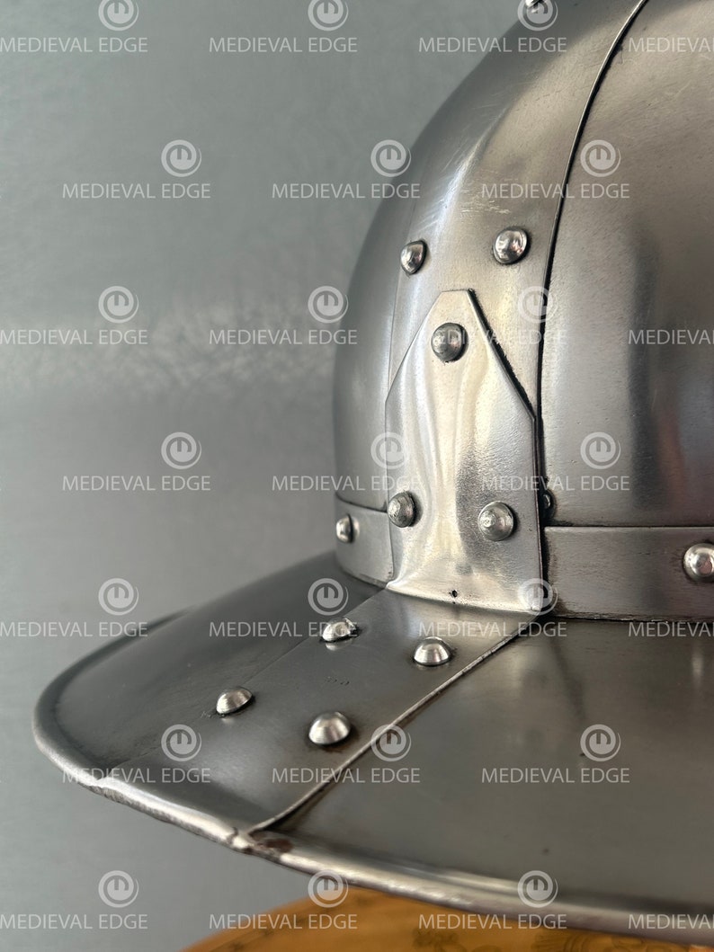 Handmade Medieval Kettle Hat Helmet silver Armor Material: Steel ...