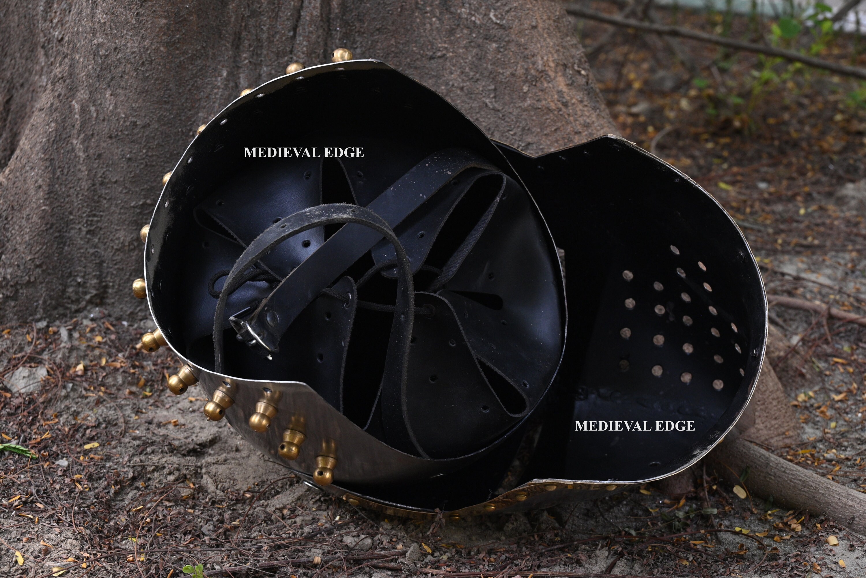 XIV Century Medieval Steel Crusader Pig Face Helmet Battle Ready Knight ...