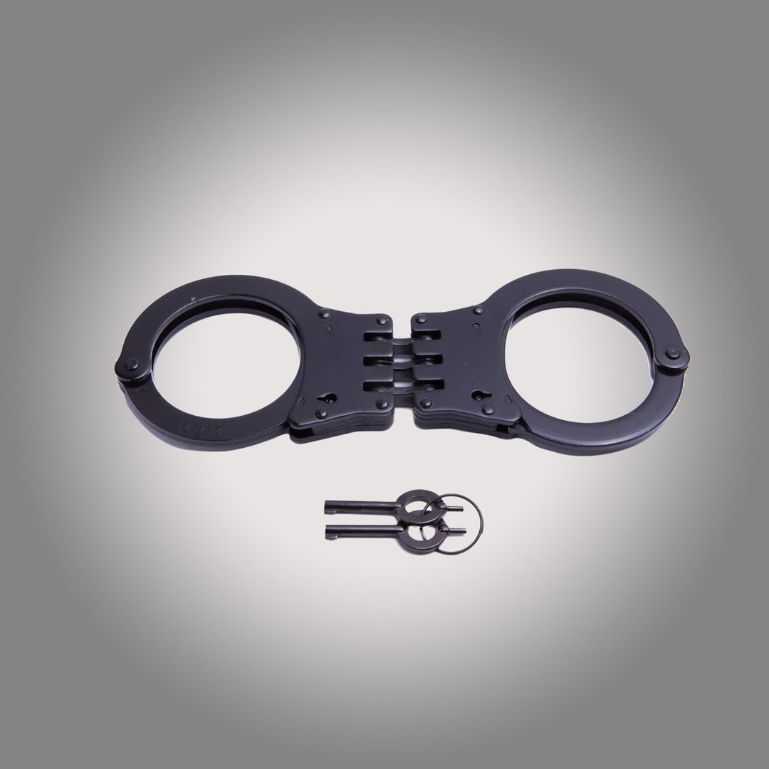 Carbon Steel Handcuff Hathkadi With 2 Keys for Theatre, Role Play ...