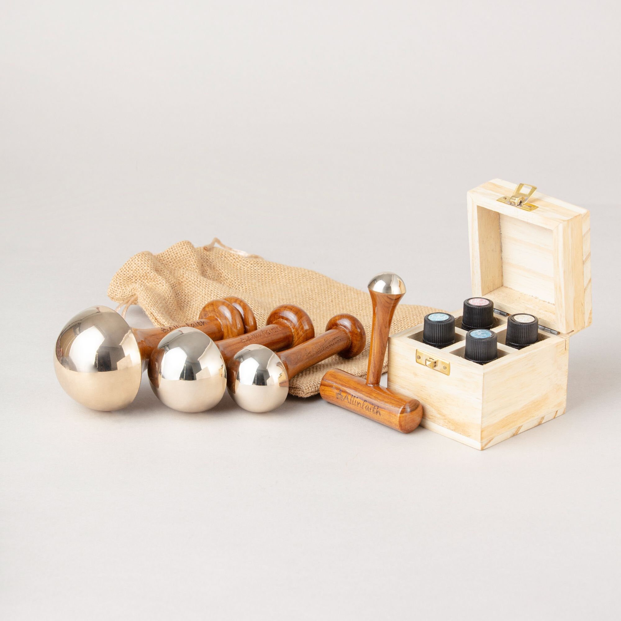 Kansa Wand Set With Face Serum Oil - Etsy