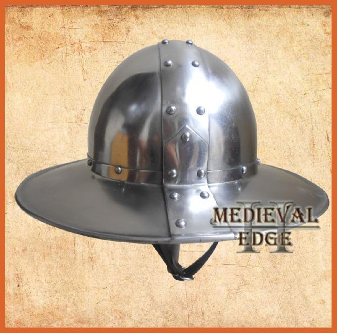 Handmade Medieval Kettle Hat Helmet silver Armor Material: - Etsy