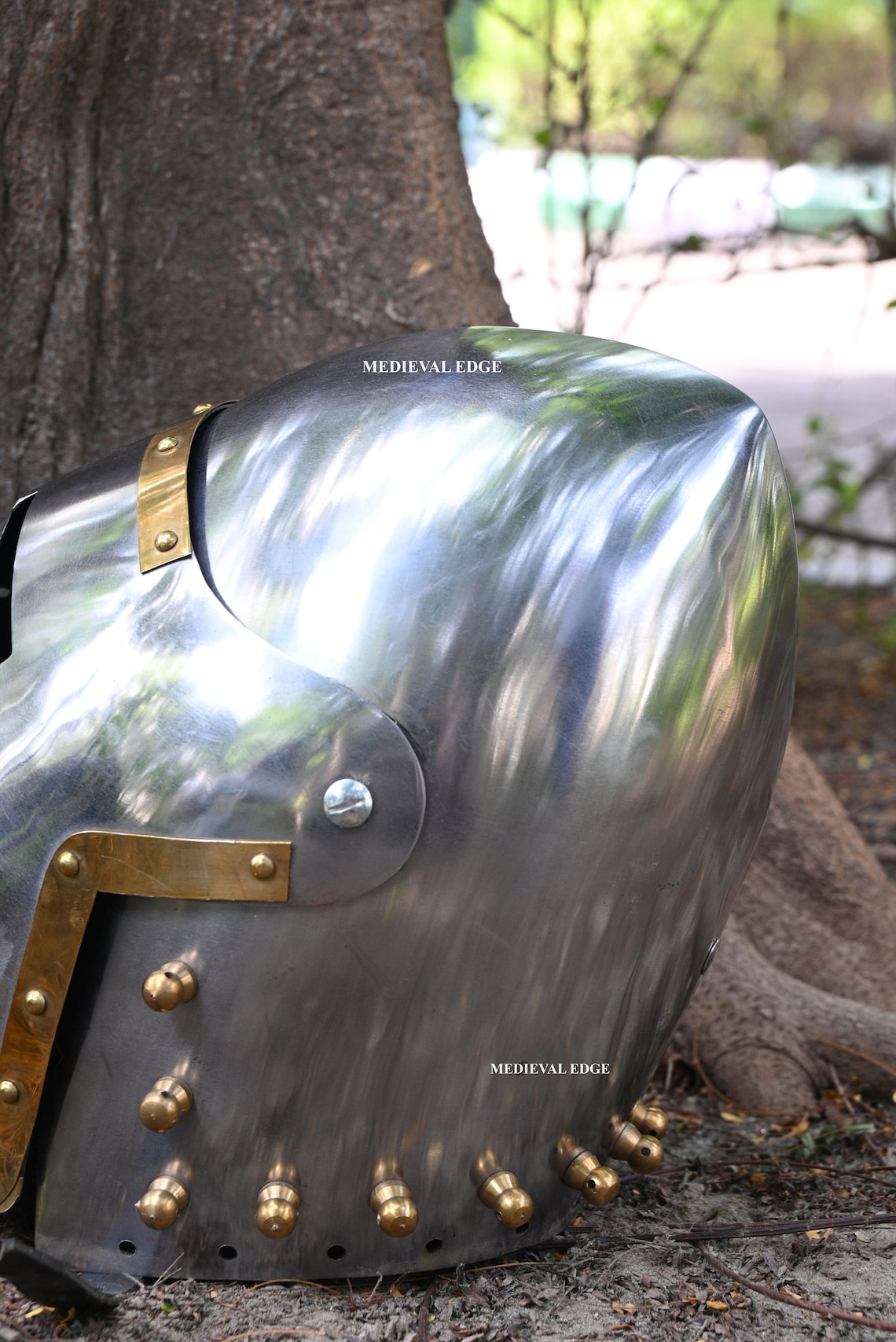 XIV Century Medieval Steel Crusader Pig Face Helmet Battle Ready Knight ...