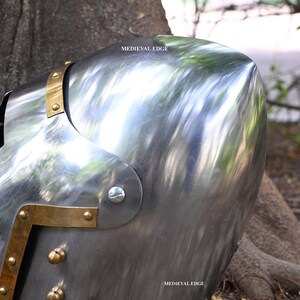 XIV Century Medieval Steel Crusader Pig Face Helmet Battle Ready Knight ...