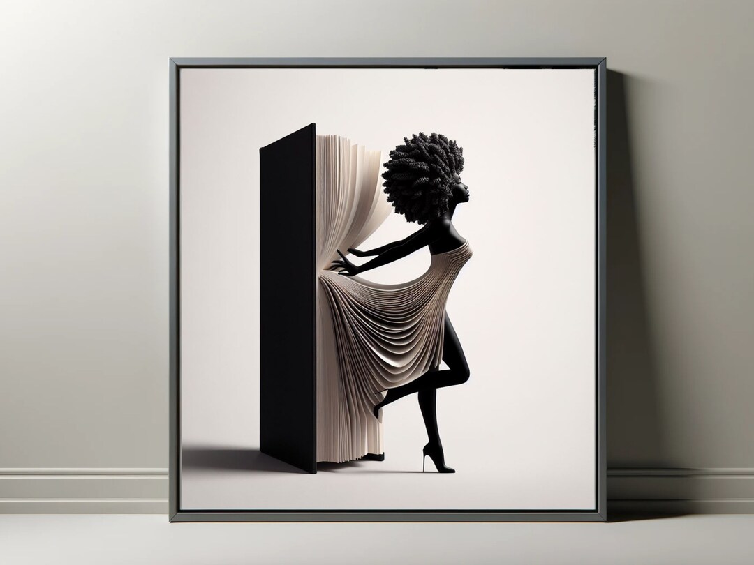 Starting a New Chapter Original, Digital Download, Black Woman Portrait ...