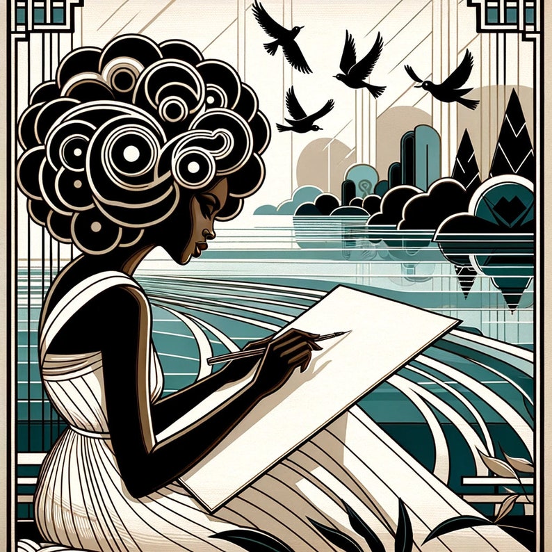 Art Styles, DALLE Chatgpt, AI, Midjourney, Prompt Guide, Black Woman ...