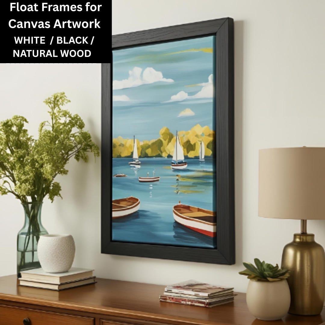 Custom Made Float Frames for Artwork, Floating Frame for CANVAS, Custom ...