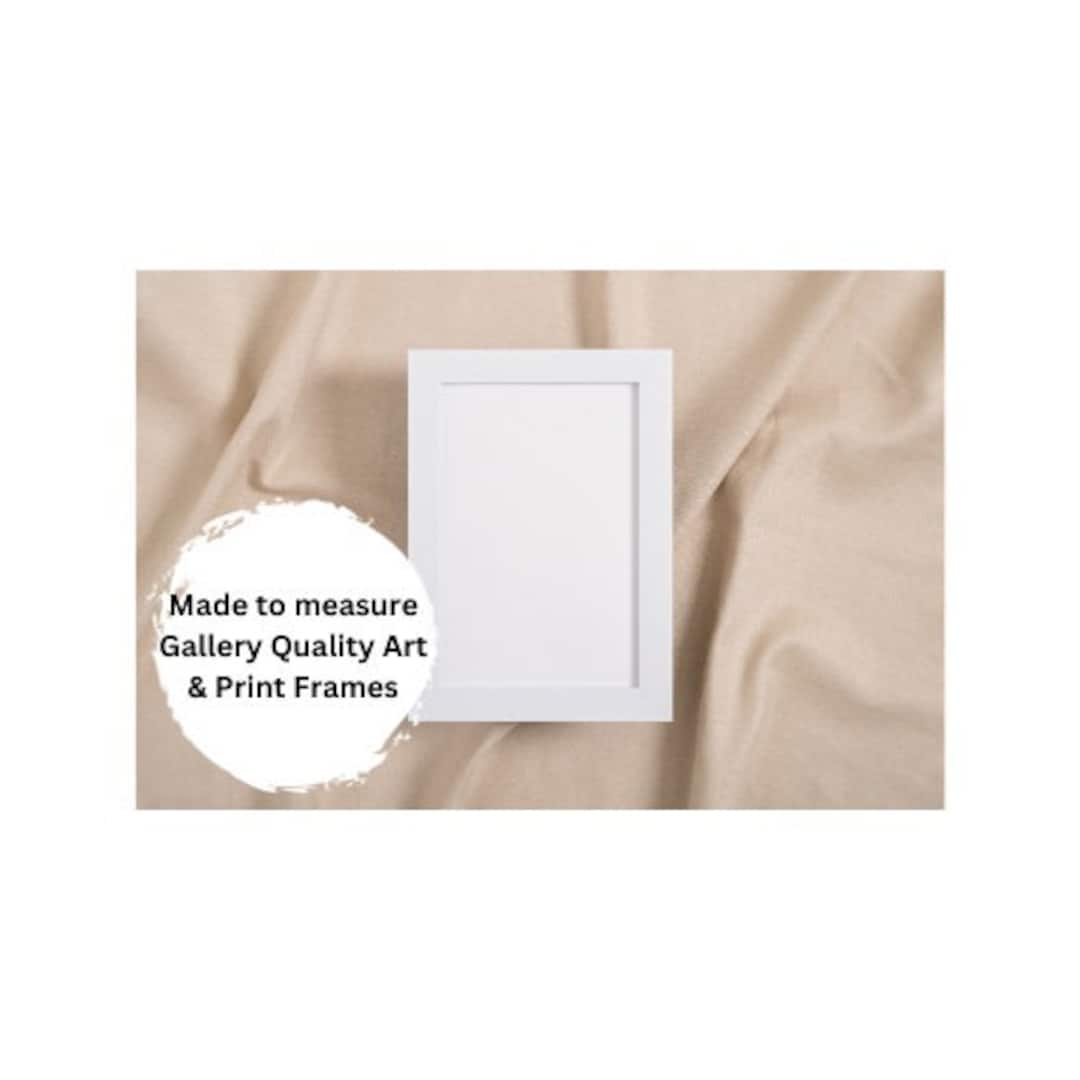 Custom Size Frames, Made to Measure, Natural or White Wood Artwork ...