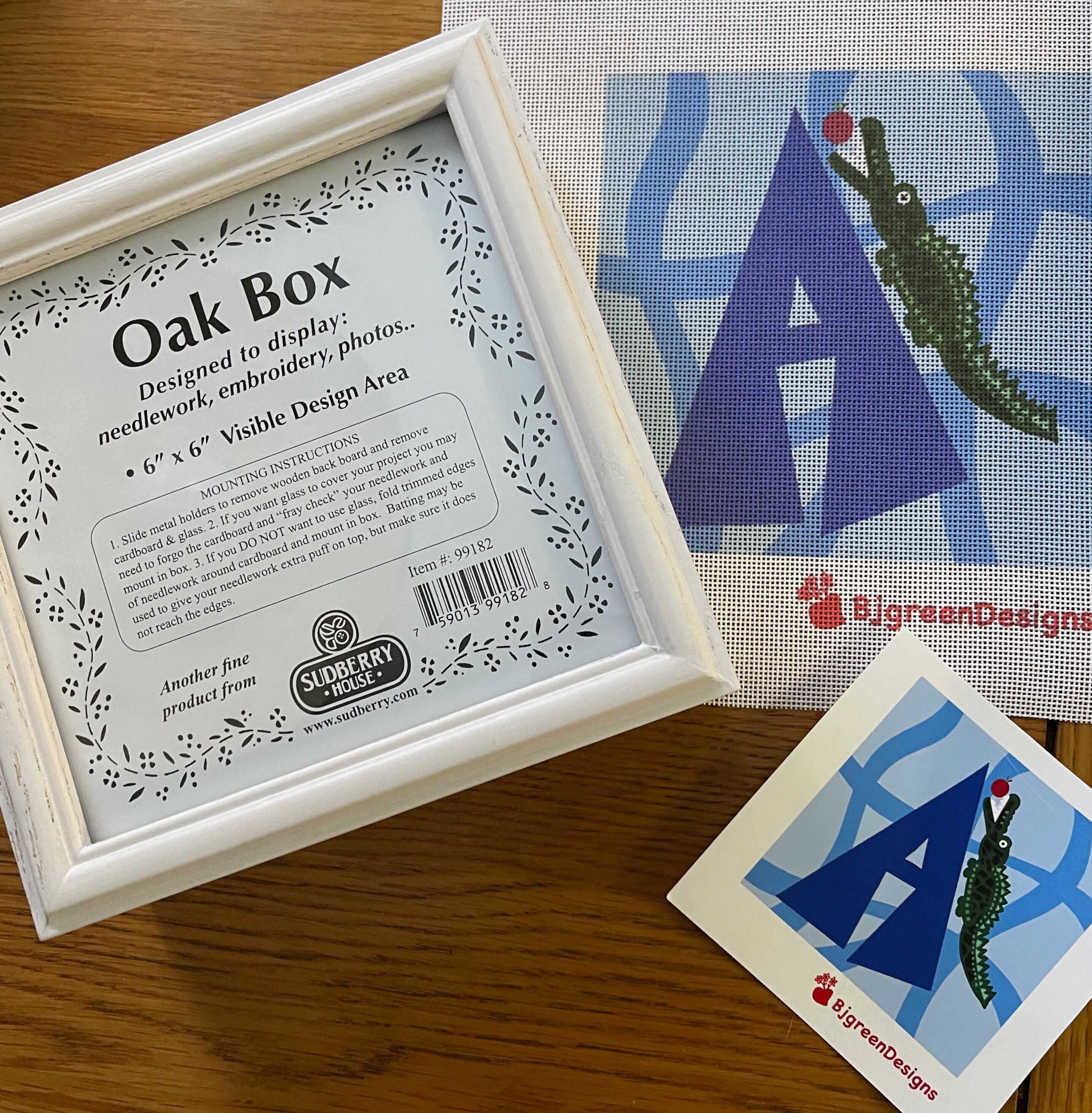 Custom Alphabet Letters Personalized Needlepoint, Optional Sudberry Box ...