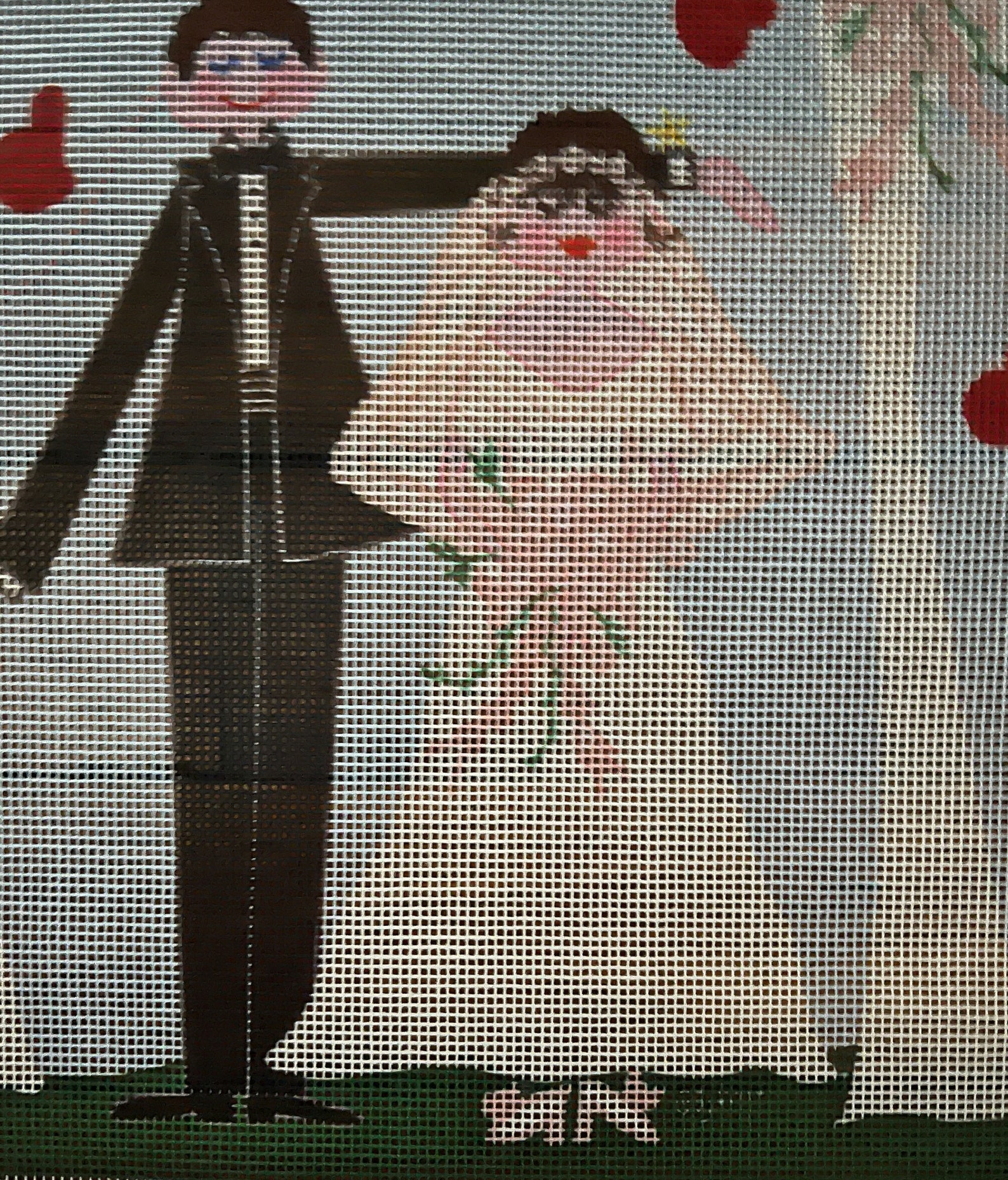 Custom Needlepoint Design-personalized Wedding Needlepoint-wedding ...