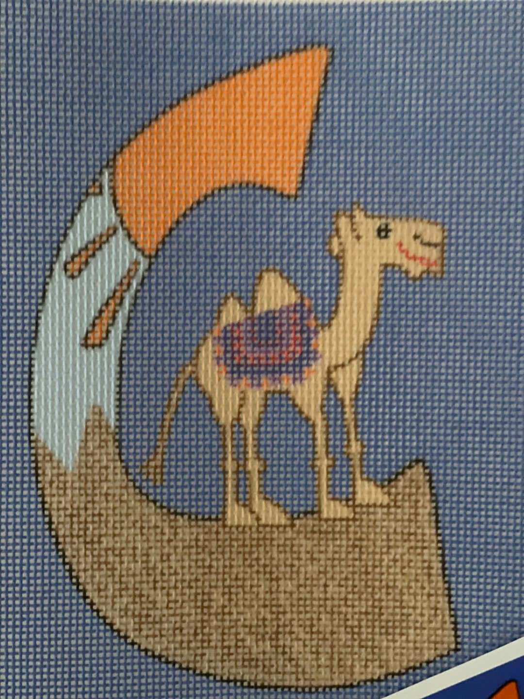 C is for Camel Needlepoint, Custom Needlepoint, Custom Art Painting ...