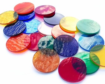 Stained Glass Precut Circles | Etsy