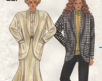 Uncut Butterick Sewing Pattern 4049 Misses' Loose Fitting, Raised ...