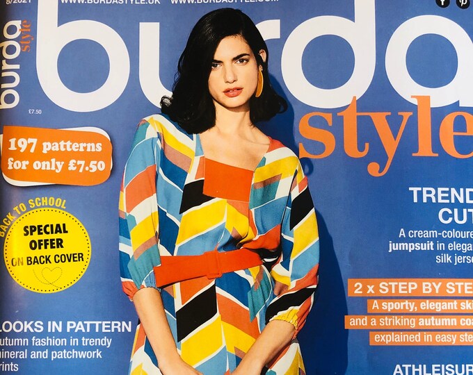 Burda Style Magazine August 2021 Includes Sewing Patterns for Plus Size ...