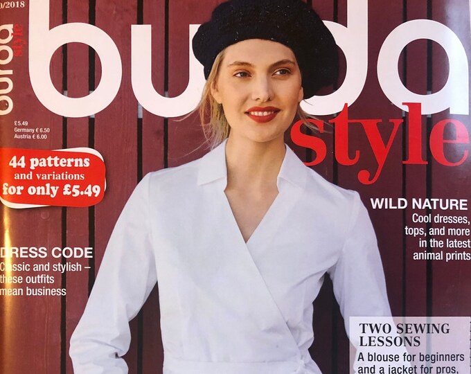 Burda Style Magazine October 2018 Includes Sewing Patterns for Cool ...