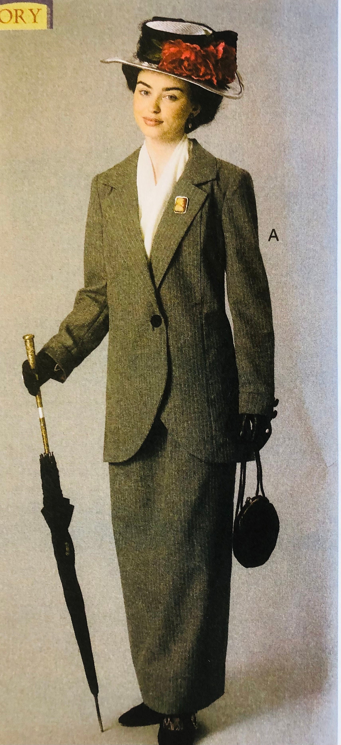 Butterick 6337 Sewing Pattern Making History 1900s Jacket Long Skirt ...