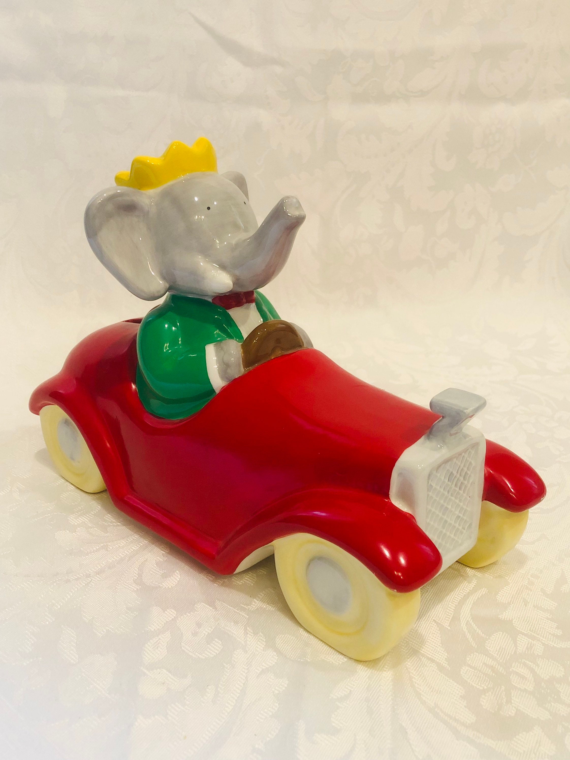 Babar Vintage Avenue of the Stars Babar the Elephant Driving Red Car ...