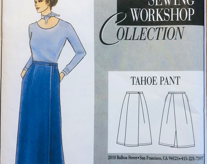 Workshop Collection Tahoe Pant Sewing Pattern Asymmetric Split Skirt ...