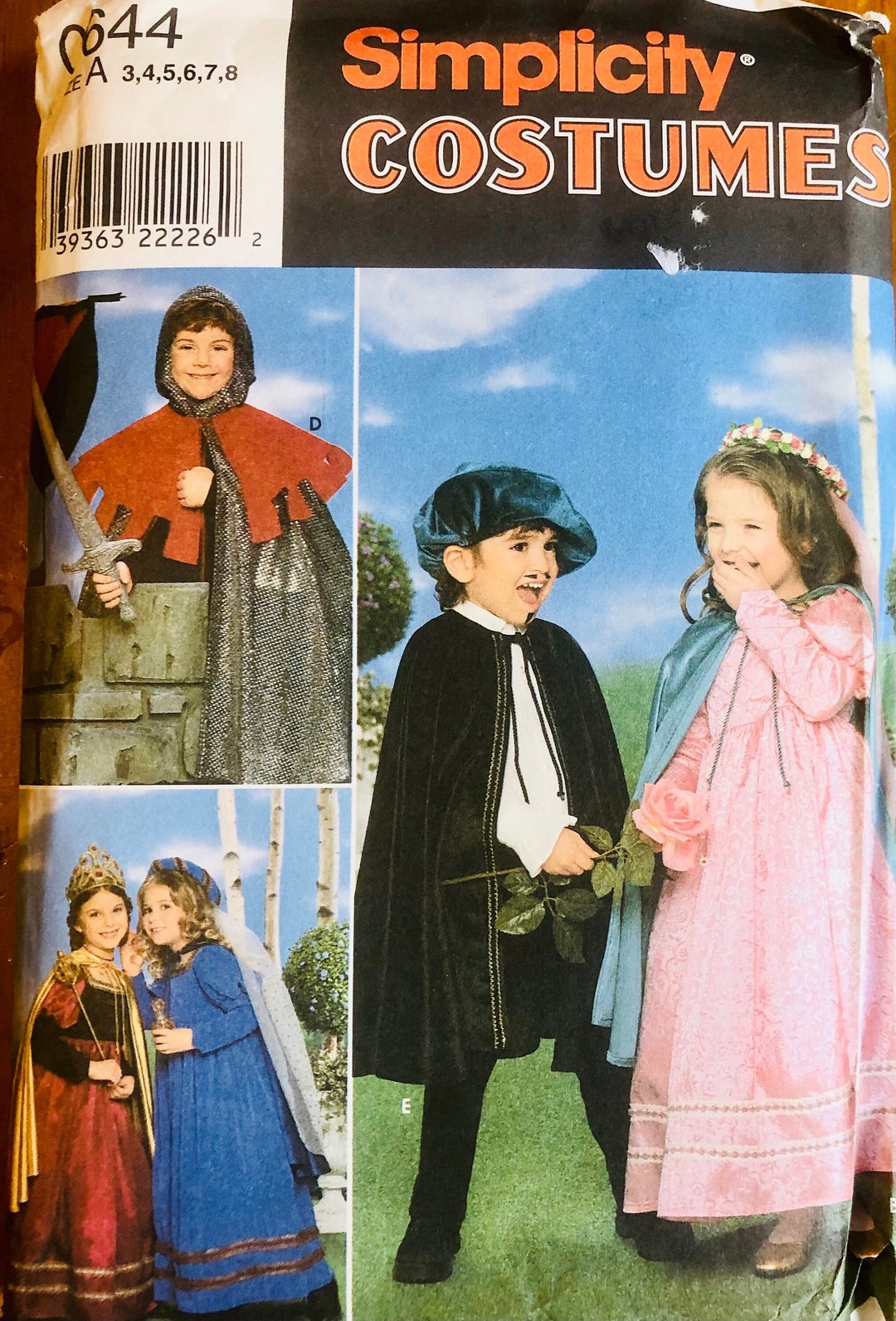 Children's Knight Princess Ladies of the Court Musketeer Costumes ...