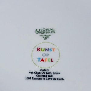 Gural Porselen Porcelain Plate ~ Design by Artist Chun-ok Kim Reasons ...