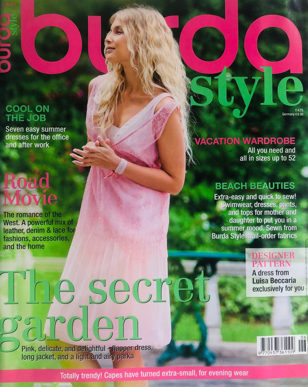 Burda Style Magazine June 2012 Includes Sewing Patterns for Swimwear ...