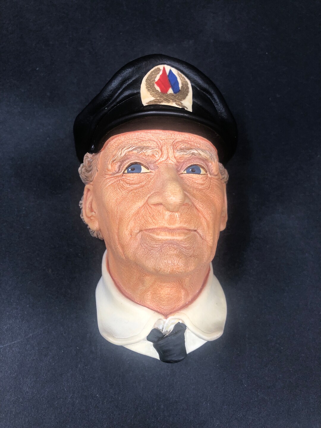 Bossons Chalkware Sea Captain Bust Vintage 1970s Congleton England 3D ...