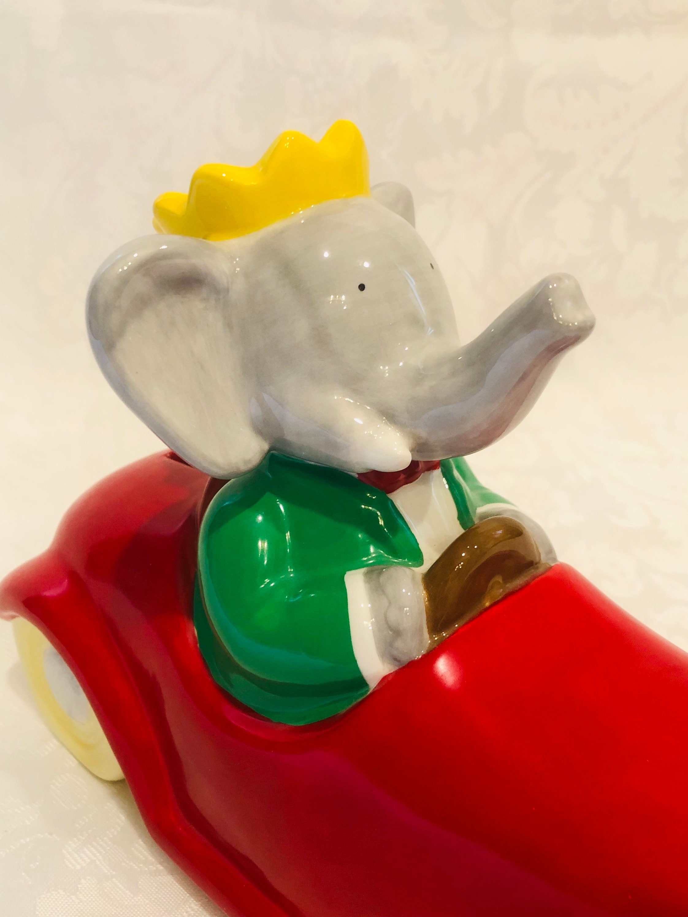 Babar Vintage Avenue of the Stars Babar the Elephant Driving Red Car ...
