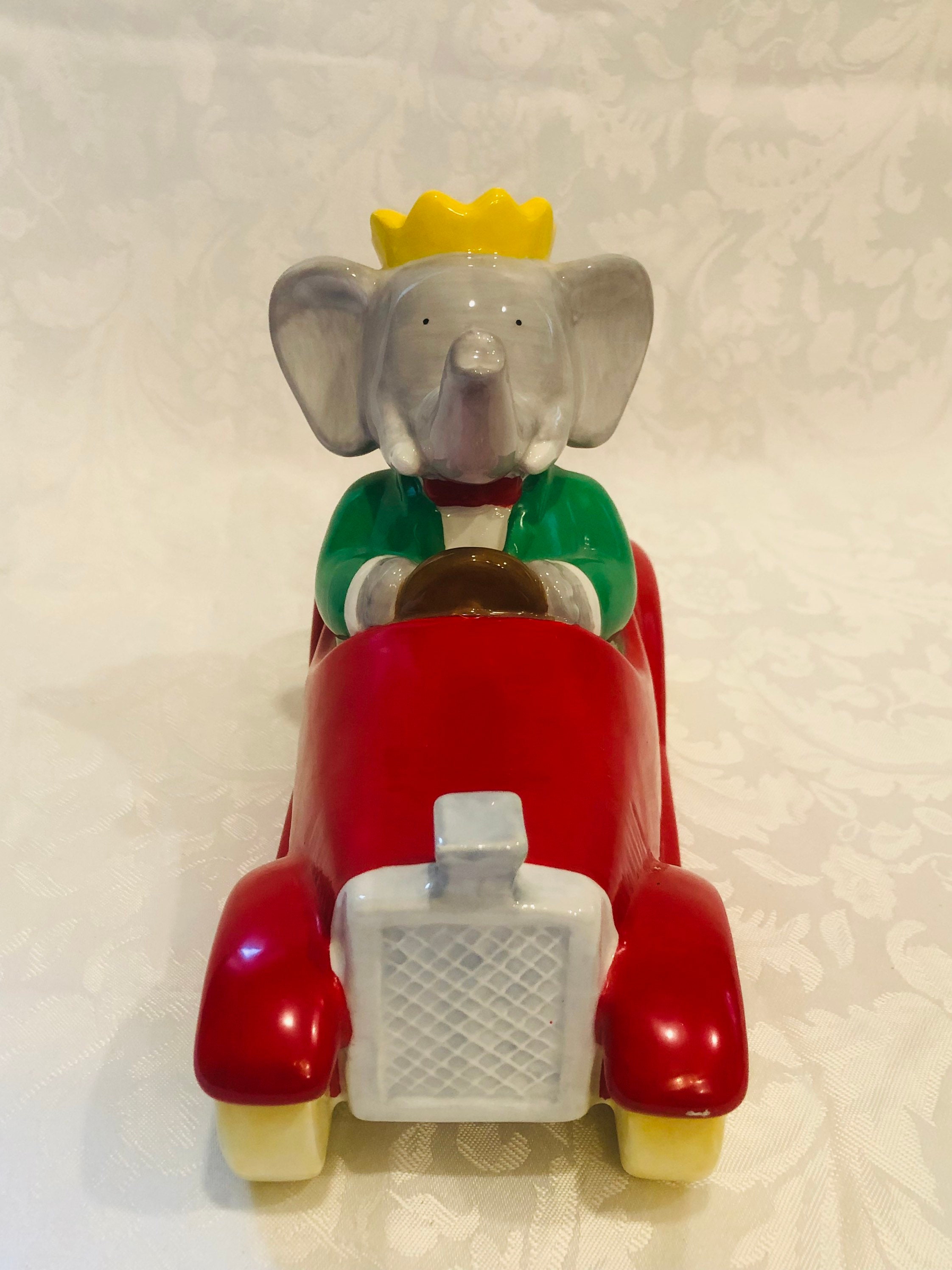 Babar Vintage Avenue of the Stars Babar the Elephant Driving Red Car ...