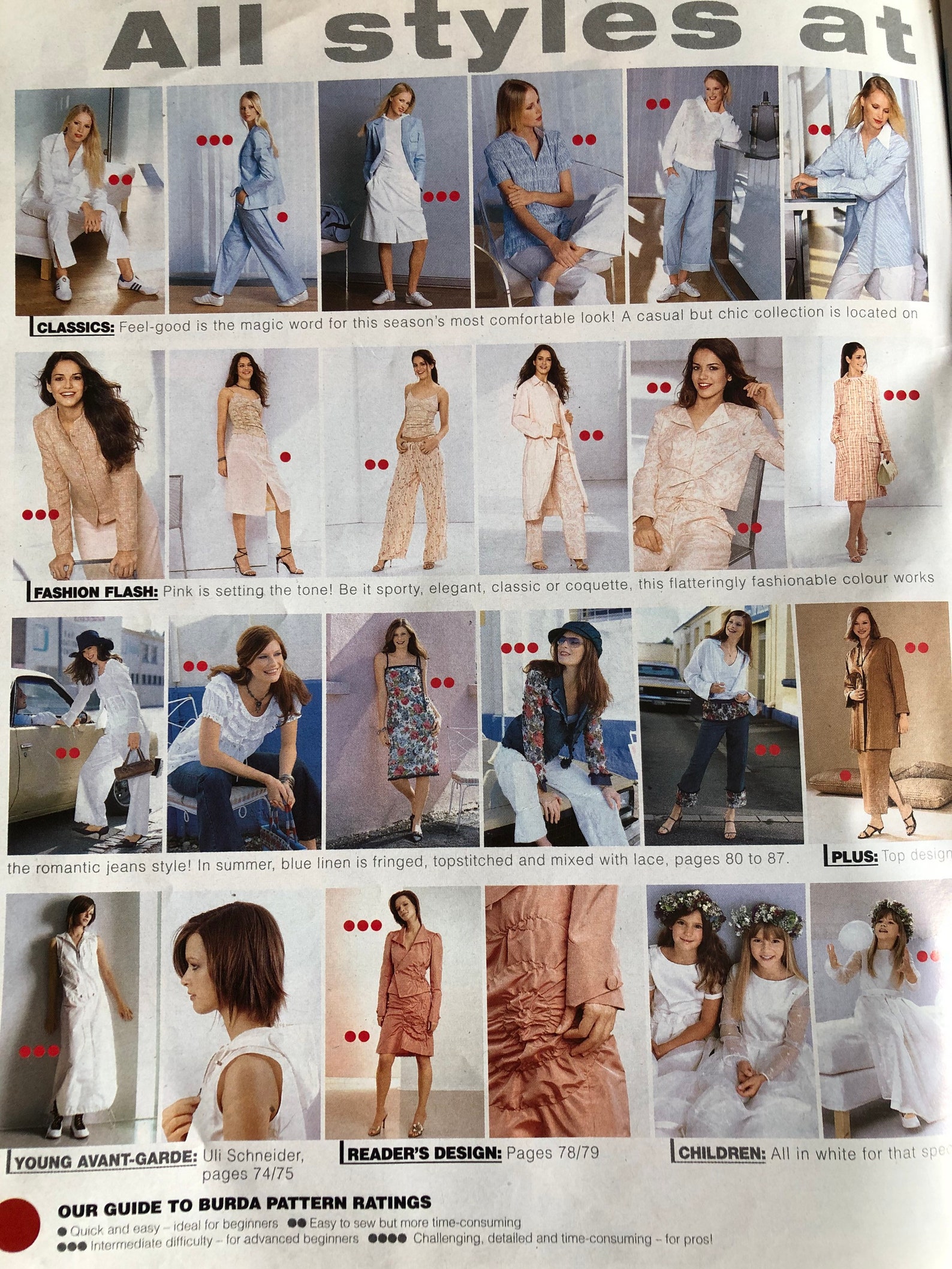 Burda World of Fashion Magazine February 2003 Sewing Patterns - Etsy