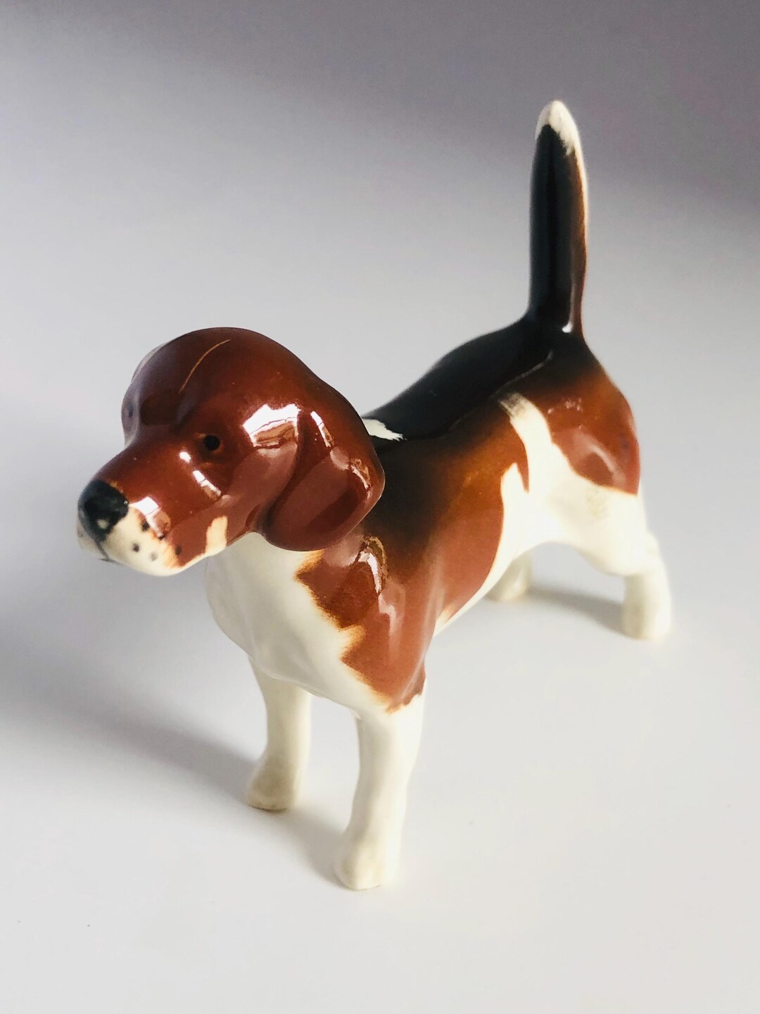 Vintage Beswick Porcelain Beagle, Wondover Billy , Pottery Dog Figurine ...