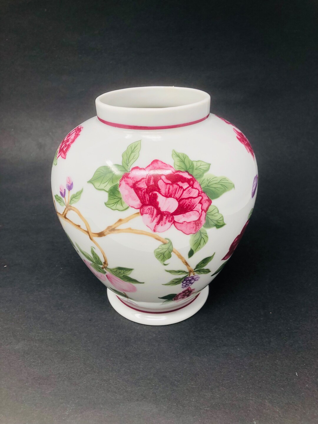 Vintage Taste Setter Sigma Vase PLUMROSE by Gail Levitis Decorative ...