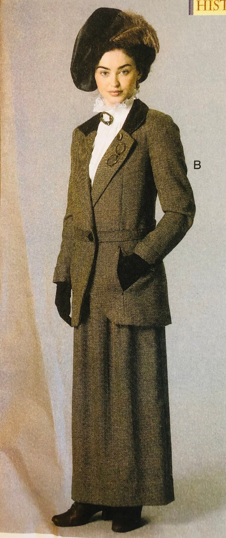 Butterick 6337 Sewing Pattern Making History 1900s Jacket Long Skirt ...