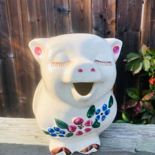 Smiley Pig - Etsy