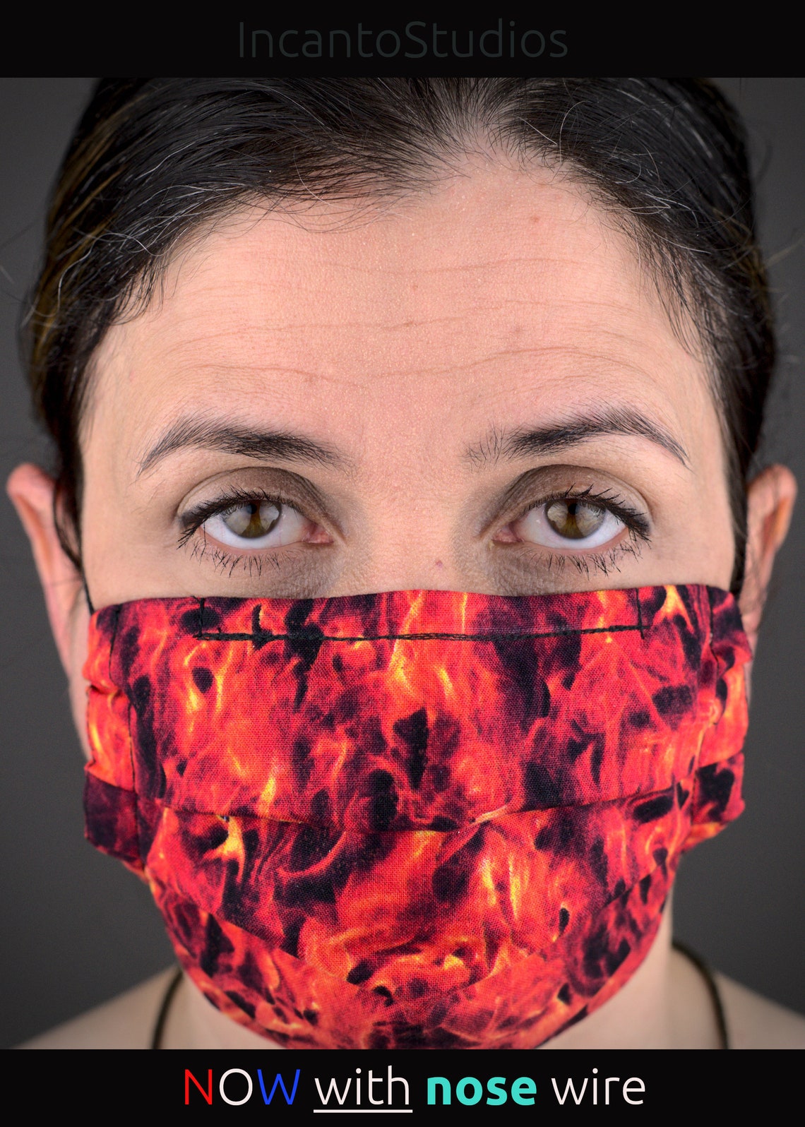 Flames Fire Face Mask WashableReusableCloth Mask100% | Etsy