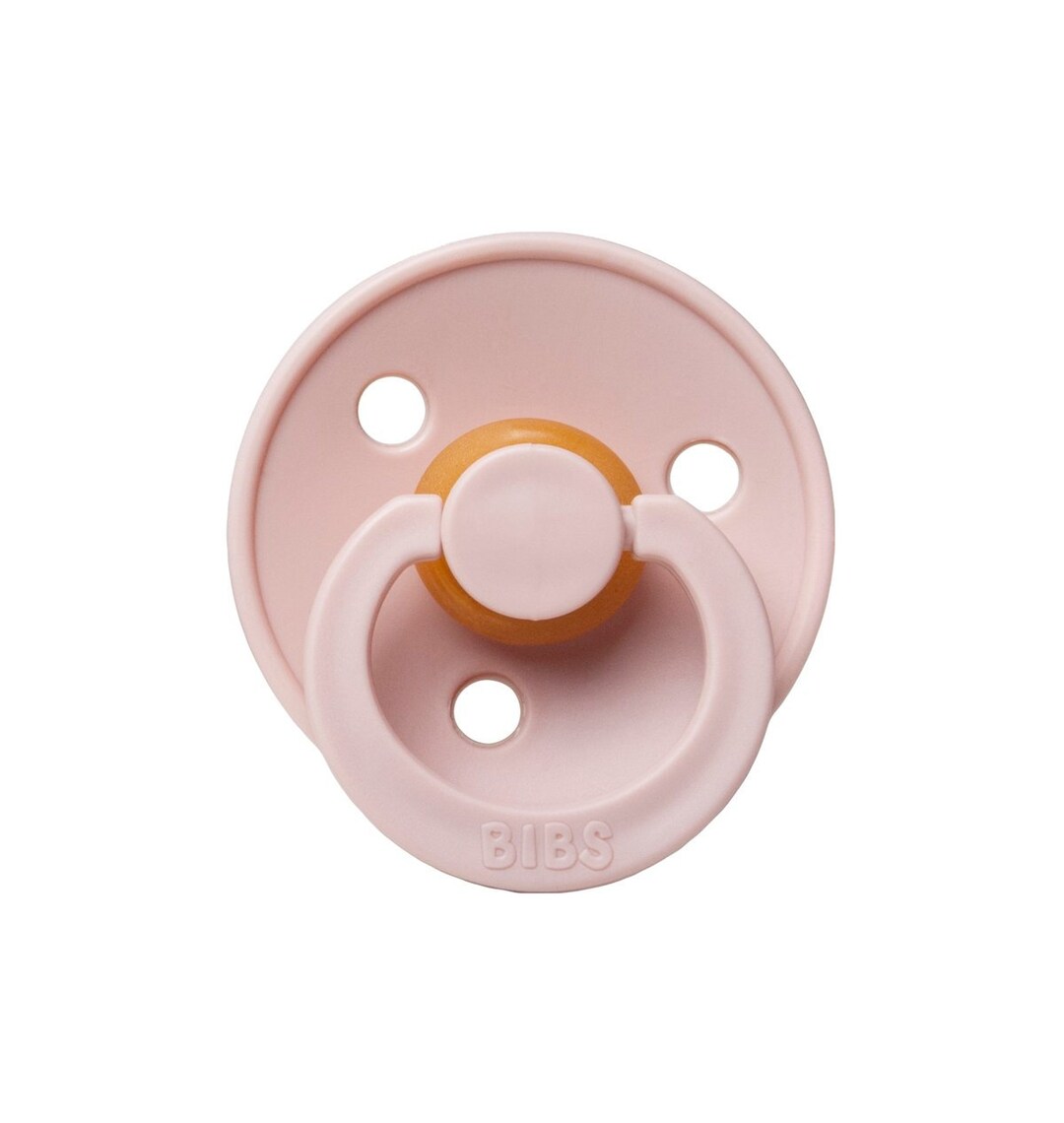 Bibs Pacifier Pink Blush, 0-6 Months Natural Rubber Binky, BPA, PVC ...