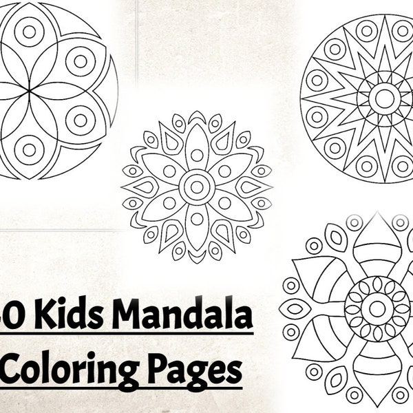 Mandala Coloring - Etsy