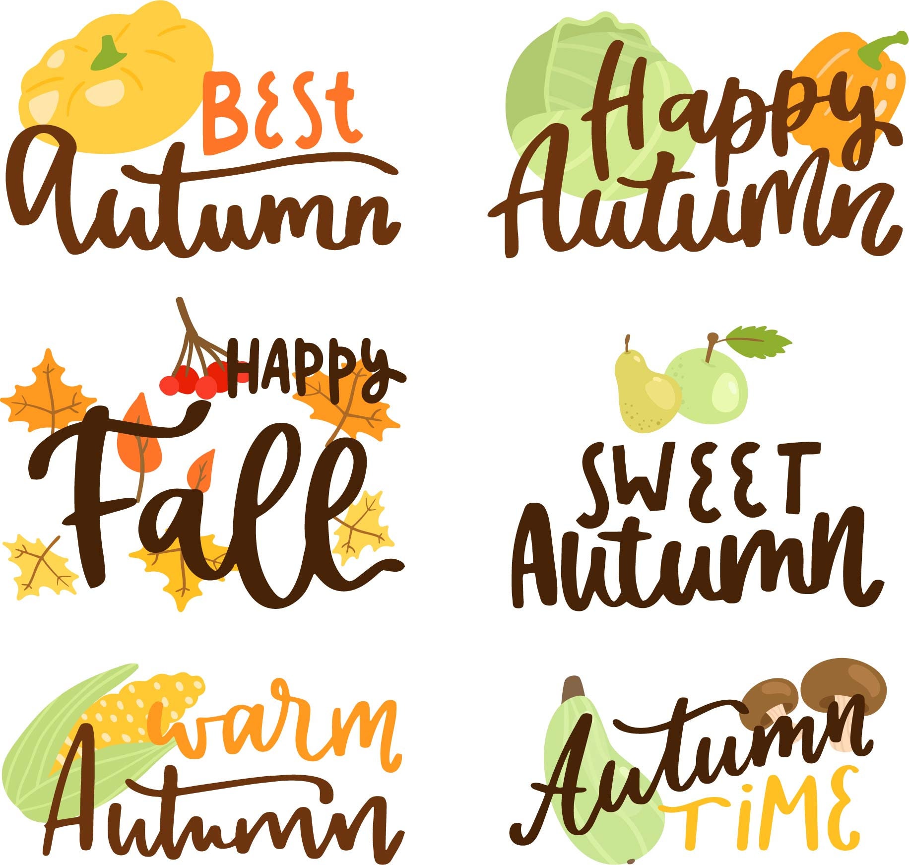19 Fall Themed SVG, PNG, EPS, Dxf Digital Download - Etsy