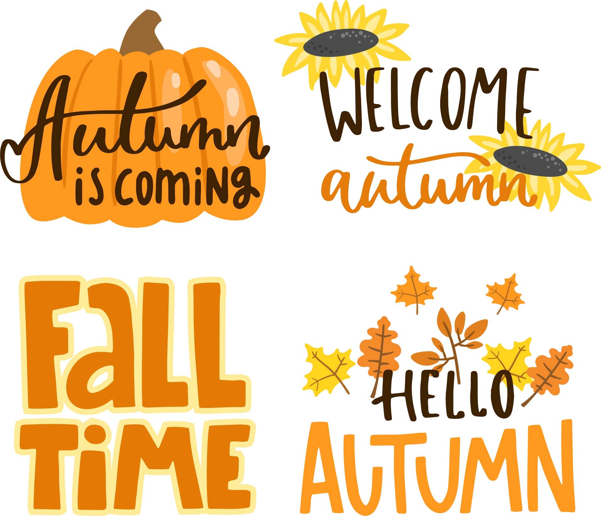 19 Fall Themed SVG, PNG, EPS, Dxf Digital Download - Etsy