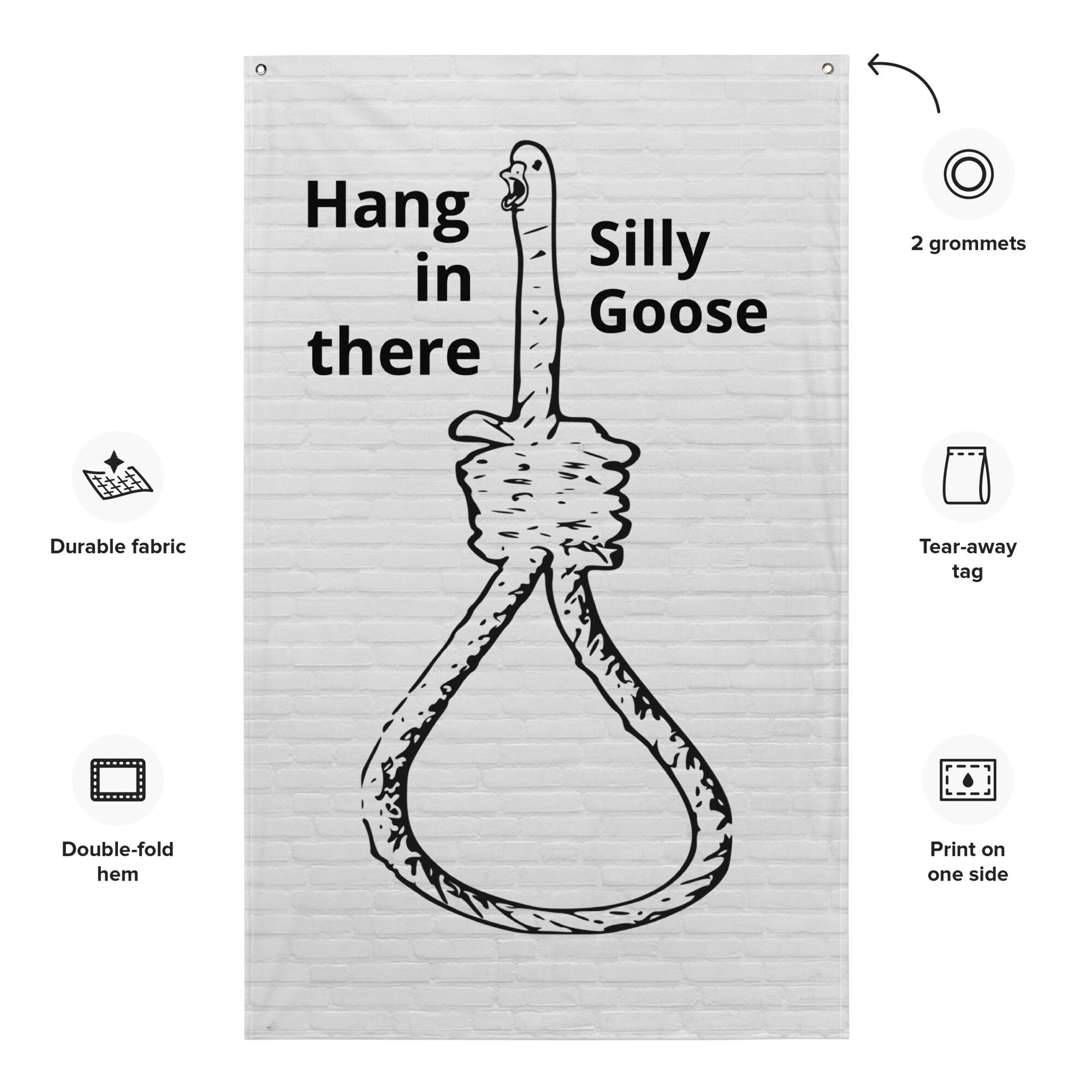 Silly Goose-flag - Etsy