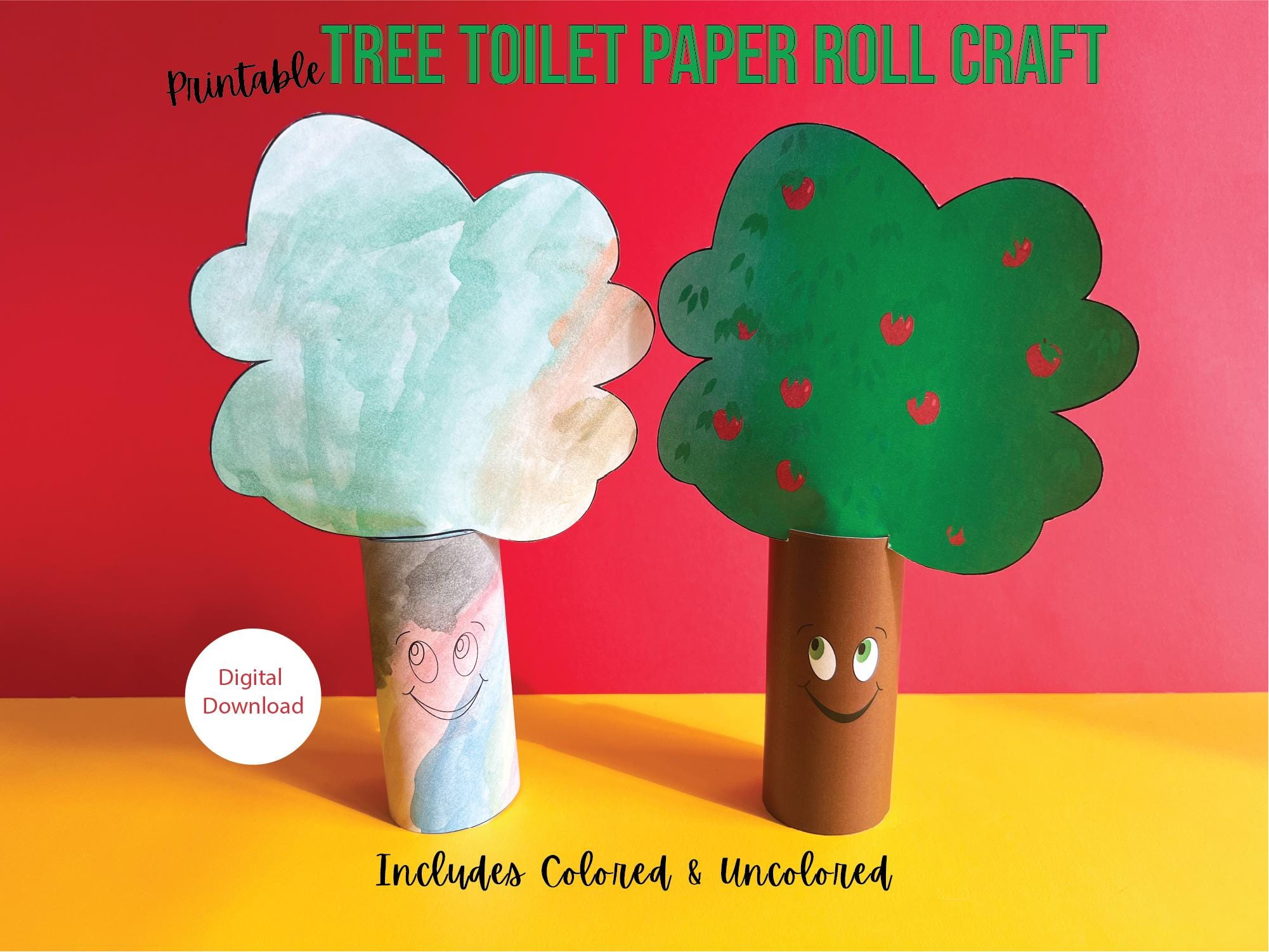 Tree Toilet Paper Roll Craft for Kids – Fun DIY Activity for Nature ...
