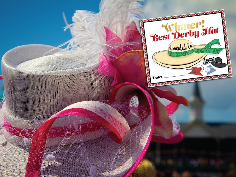 Derby Day Hat Contest Printable, Kentucky Derby Hat Contest, Best Derby ...