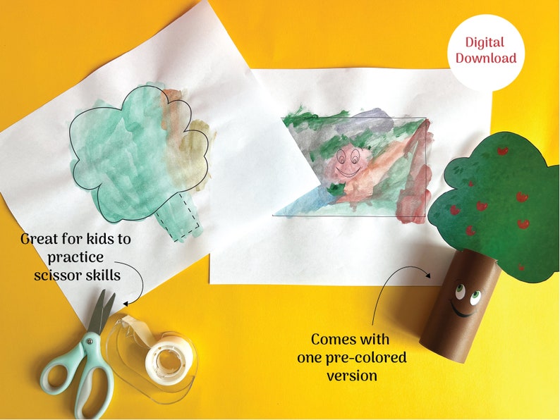 Tree Toilet Paper Roll Craft for Kids – Fun DIY Activity for Nature ...