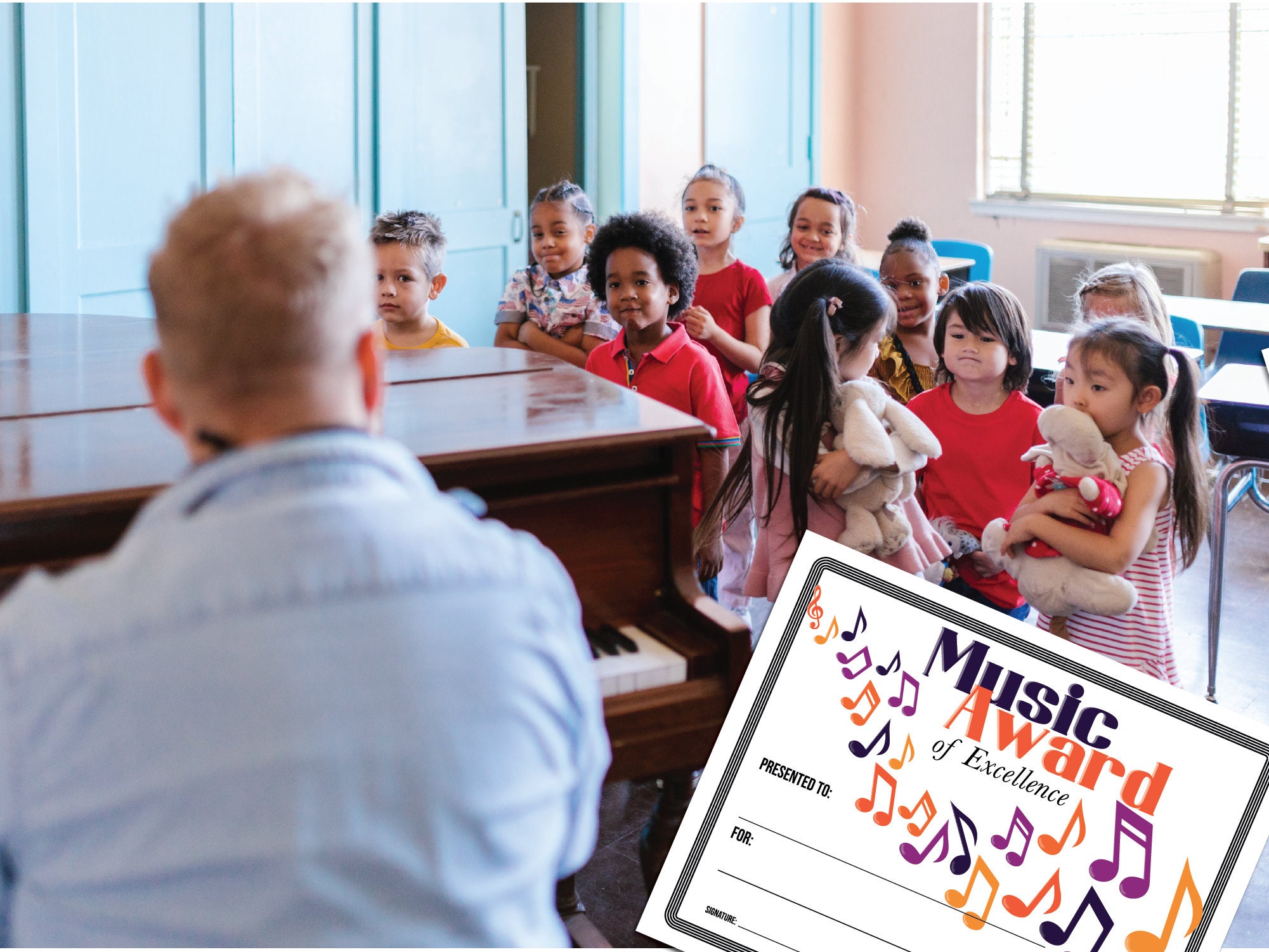 Music Award Certificate Printable for Music Teacher or Music Contest ...