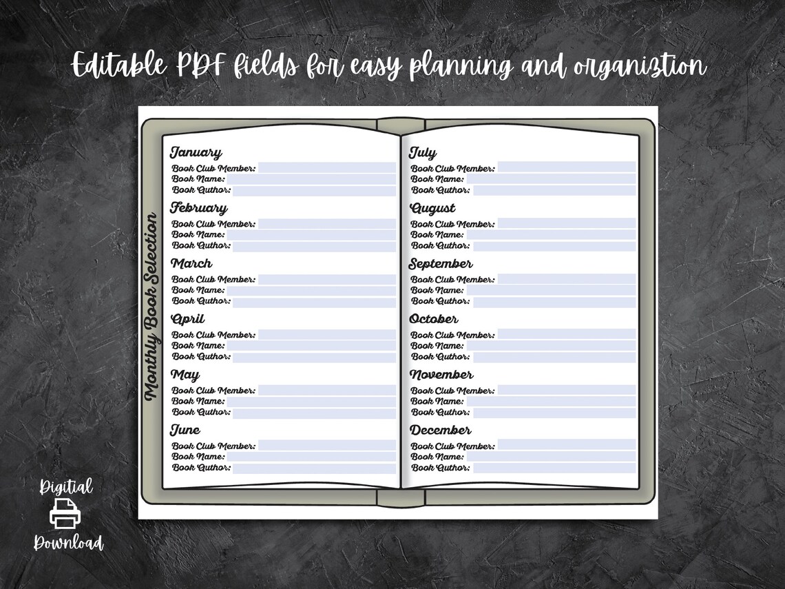 Book Club Bundle Printable, Book Club Questions and Conversation ...